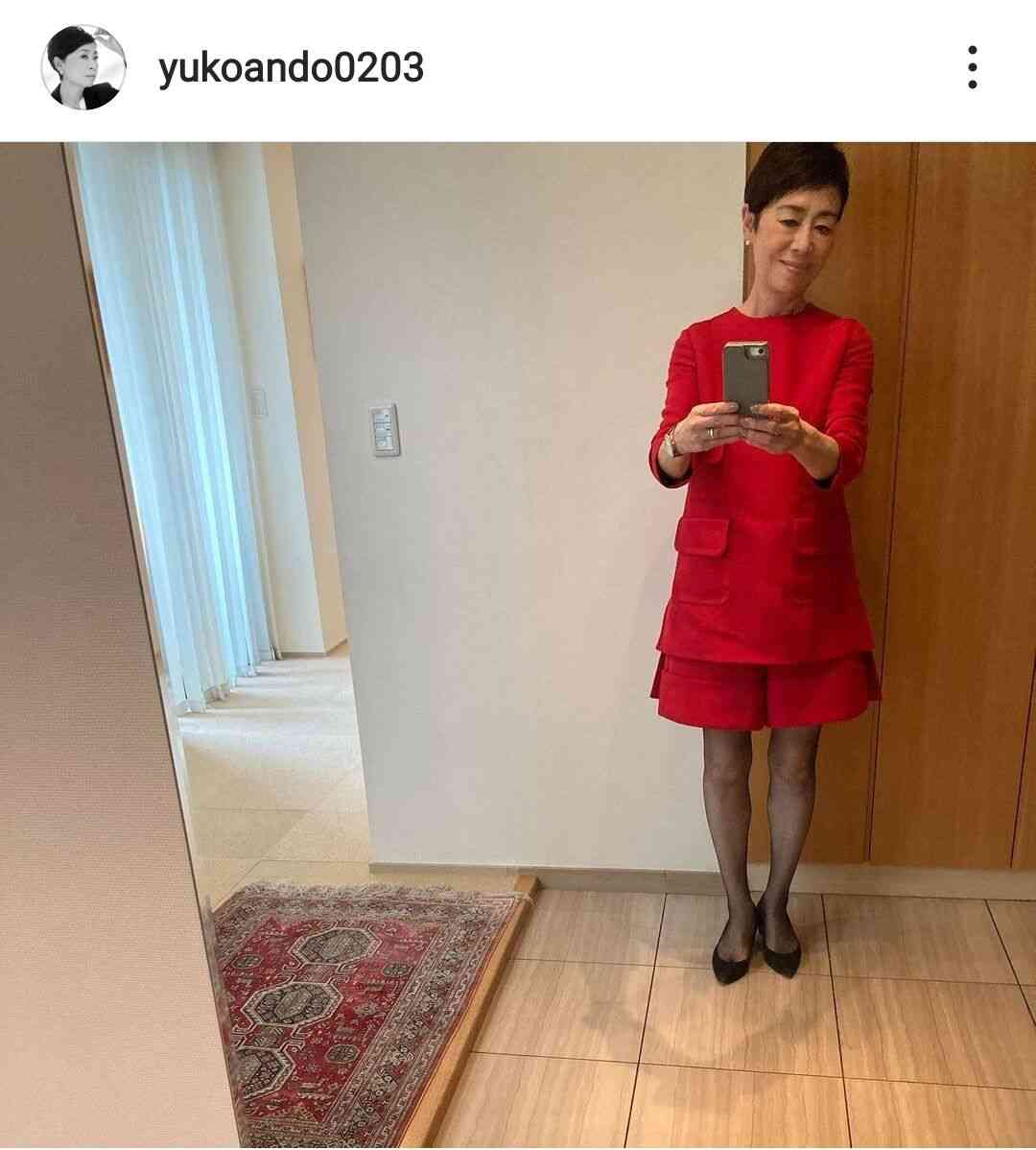 63歳・安藤優子さん、膝上ミニ＆全身赤の私服コーデが素敵！「細くって綺麗な足」「素敵すぎる」 | ガールズちゃんねる - Girls ...