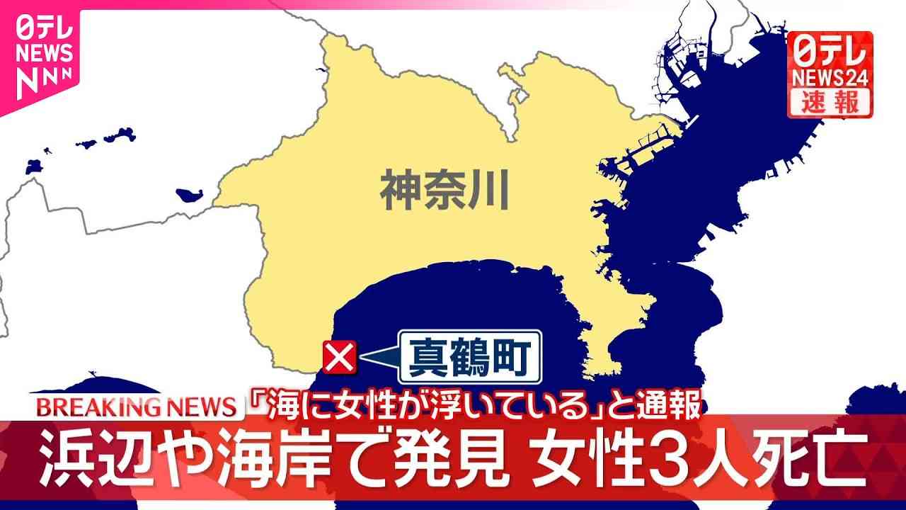 浜辺や海岸で発見…“女の子”含む女性3人死亡 「海に女性が浮いている」と通報 無理心中か 近くで男性も発見 神奈川・真鶴町 | ガールズ ...